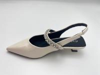 China Women fashion white pointy rhine-drill stiletto heels in summer for sale
