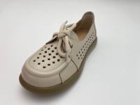 China Breathable hollow lace-up comfortable women's shoes with soft soles white for sale