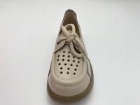 China Breathable hollow lace-up comfortable women's shoes with soft soles white for sale