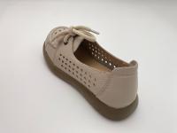 China Breathable hollow lace-up comfortable women's shoes with soft soles white for sale
