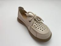 China Breathable hollow lace-up comfortable women's shoes with soft soles white for sale