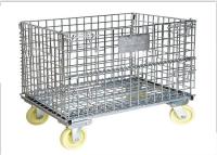 China 1200kg Capacity Metal Mesh Container 1000×800×840mm with 6.0mm Wire Diameter for Industrial Storage for sale