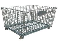 China 50x50mm Mesh Stackable Storage Bin with 6mm Wire Diameter and 1200kg Loading Capacity - Industrial Wire Container for sale
