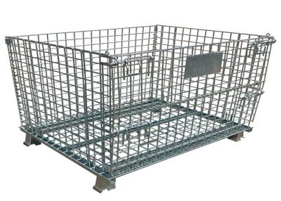 China 50x50mm Mesh Stackable Storage Bin with 6mm Wire Diameter and 1200kg Loading Capacity - Industrial Wire Container for sale