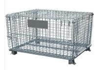 China 6mm 304 Stainless Steel Wire Mesh Container 1000×800×840mm with 1200kg Capacity for sale