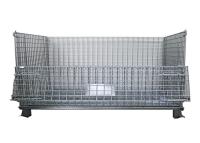 China L1000mm Foldable Wire Mesh Container with 1200kg Capacity - Stainless Steel Storage Cage Pallet for sale