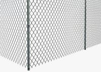 China 1.0mm Galvanized Chain Link Fence 0.5m Height with 20-100mm Mesh Opening for Industrial Security for sale