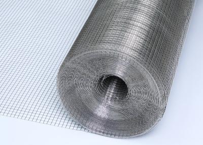 China 316 Stainless Steel Welded Wire Mesh Animal Cage 30m x 1m Square Hole Silver for sale