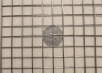 China 8x0.5m 1mm 304 Stainless Steel Welded Wire Mesh Panel Square Hole for sale