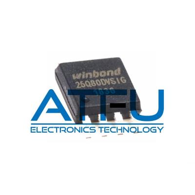China 8M Bit Flash Memory Ic Chip WINBOND W25Q80DVSSIG SOIC-8 SPI Serial Flash Interface for sale