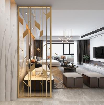 China Custom Stainless Steel Room Divider 1000x2000mm - Metal Partition with 5-Year Warranty for Living Room & Commercial Spaces for sale
