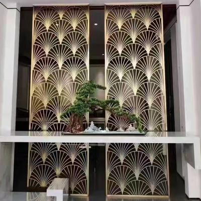 China SS201 SS304 Stainless Steel Room Divider 1000×2000mm Customizable for Restaurant & Commercial Spaces for sale