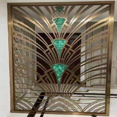China Laser Cut Stainless Steel Room Divider Screen 1000×2000mm - Custom Metal Wall Partition with 5-Year Warranty for sale