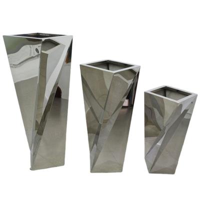 China Rotational Stainless Steel Garden Planter with Mirror Finish - 600mm/800mm/1000mm Custom Sizes Available for sale
