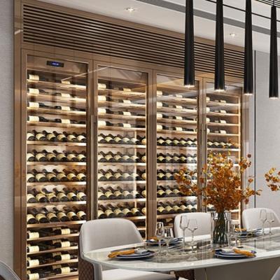 China Constant Temperature Wine Cabinet 1200x2500mm with 5-20°C Climate Control - Stainless Steel Storage Display for sale