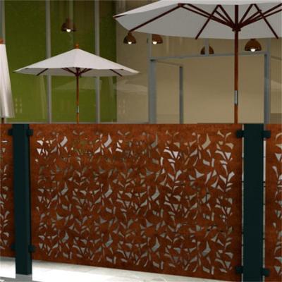 China Corten Steel Privacy Fence Panel 1000×2000mm for Garden and Park with Custom Colors and Modern Design for sale