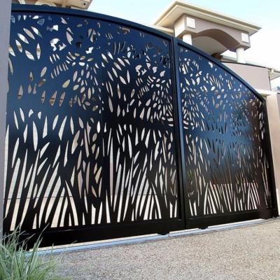 China 1000×2000mm Laser Cut Galvanized Steel Fence Panels | Custom Decorative Metal Fencing with UV-Resistant Coating for sale