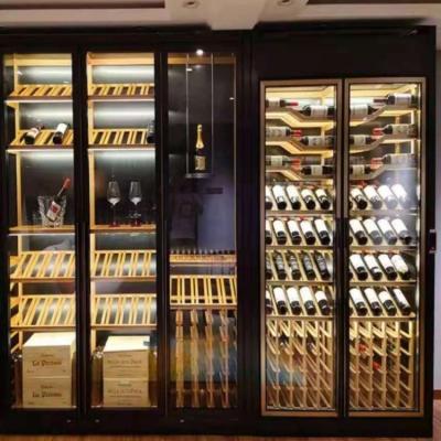 China Custom Stainless Steel Wine Cabinet 1000×2500mm with 5-20°C Temperature Control and Fingerprint-Resistant Surface for sale