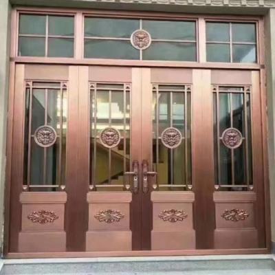 China Retro Decorative Stainless Steel Entry Door 2000x2500mm Custom Size with 5-Year Warranty for sale