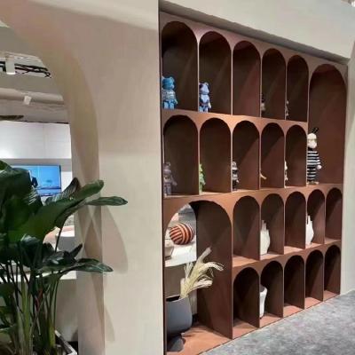 China Arched Metal Decorative Shelves 300x2500mm Stainless Steel 201/304 with Custom Colors and Shapes for sale