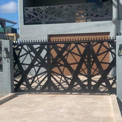 China Galvanized Decorative Laser Cut Gate 1000x2000mm with Powder Coated Finish for Garden Fence Panels for sale