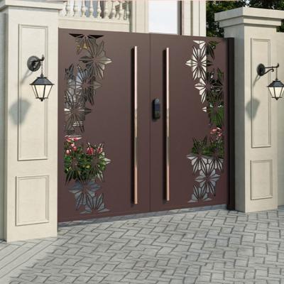 China Custom Aluminum Swing Decorative Gates 1000x2000mm & 2000x2500mm with Electric Security Features for sale
