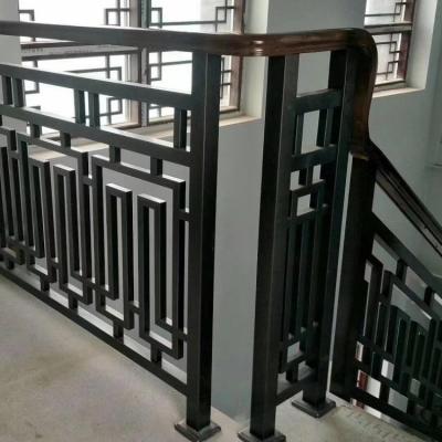 China Anti-Slip Aluminum & Stainless Steel Stair Railing - 850mm Height, Custom Shapes, 5-Year Warranty for sale