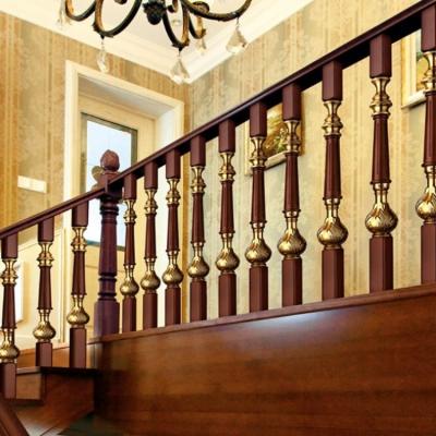 China Antique Bronze Stair Railing 850mm Height - Custom Copper Balusters for Hotels & Villas with 5-Year Warranty for sale