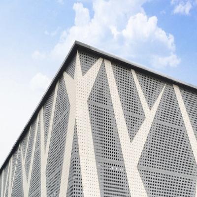 China Aluminum Perforated Metal Wall Panels 1000x1000mm Laser Cut Decorative Sheets for Building Facades for sale
