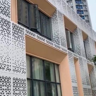 China Aluminum Perforated Metal Curtain Wall Panels 1000×1000mm with Custom Colors for Building Facades for sale