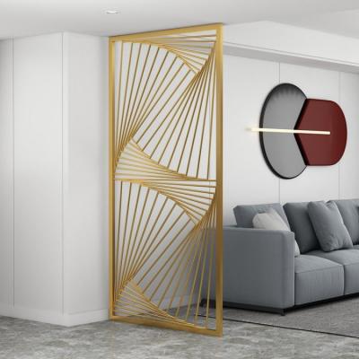 China Custom Laser Cut Metal Room Divider 1000x2000mm Stainless Steel 201/304 Modern Partition Screen for sale