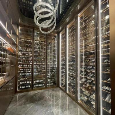 China Luxury Metal Wine Cabinet 1000×2500mm Stainless Steel Commercial Cooler with 5-Year Warranty for sale