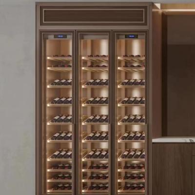 China Stainless Steel Wine Cooler Cabinet 1000x2500mm with Constant Temperature Control - SS201/304 Metal Storage for sale