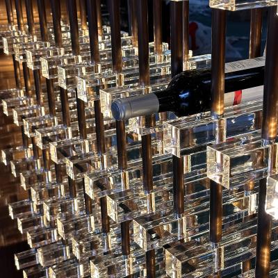 China Thermostatic Stainless Steel Wine Cabinet 1000x2500mm with LED Light Customizable for sale