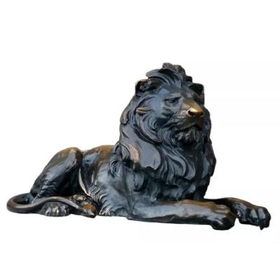 China Waterproof Metal Lion Sculpture Garden Bronze Statue Height 2000mm Custom Size for sale