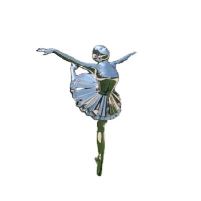 China Stainless Steel Ballerina Dancing Statue 2000mm Customizable Garden Sculpture for sale