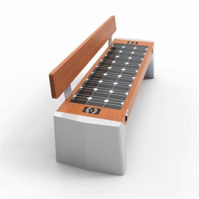 China Smart Solar Powered Bench 1800x450x450mm with USB Charging and WiFi Hotspot for sale