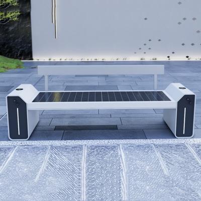 China Luxury Solar Smart Bench 100W WiFi Outdoor Modern Technology Seat with USB and Wireless Chargers for sale