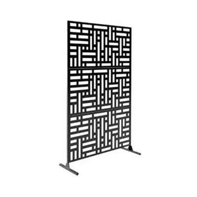 China Square Aluminum Black Fence Panels 1000x2000mm Outdoor Residential Privacy for sale