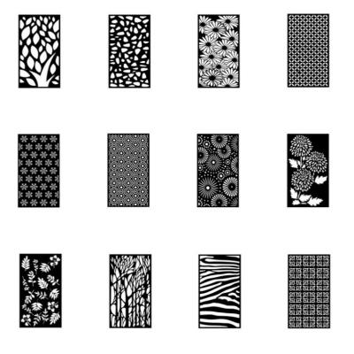 China Decorative Laser Cut Metal Fence Panels 1000×2000mm - Aluminum & Galvanized Steel Garden Screens for sale