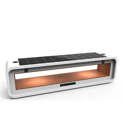 China Solar Bench 100W Mono Panel 1800mm Outdoor Metal Intelligent Bench with WiFi for sale
