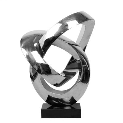 China Stainless Steel Abstract Sculpture 2500mm Height Modern Art Statue Custom Colors Available for sale
