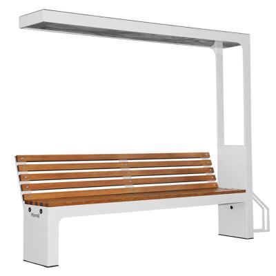 China Waterproof Smart Powered Bench Outdoor Solar Advertising Bench 1700mm 100W for sale