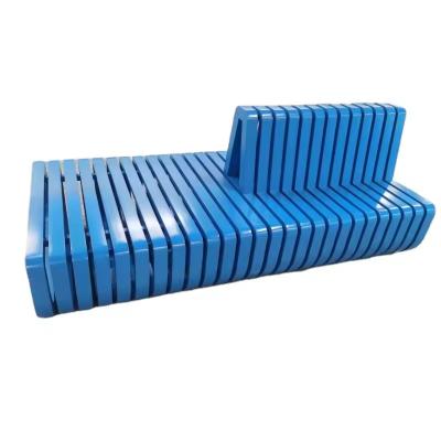 China Stainless Steel Outdoor Park Bench with Back 2000x450x750mm Customizable for sale