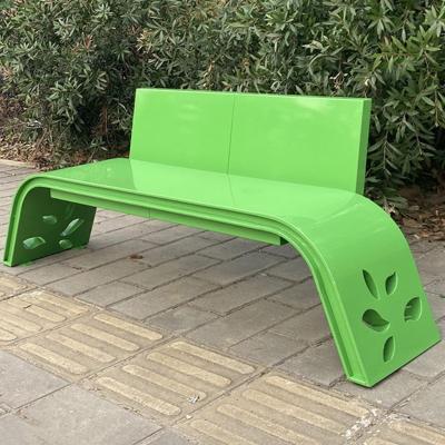China Outdoor Colorful Stainless Steel Bench School Kids Chair 1500x300x600mm for sale