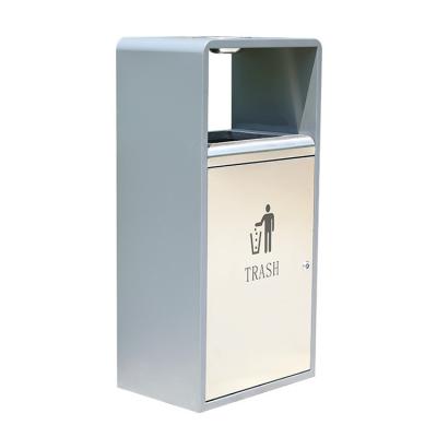 China Outdoor Metal Recycle Garbage Bin 400x320x850mm Customizable for Parks for sale