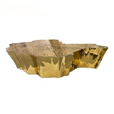 China OEM Mirror Gold Stainless Steel Block Bench for Shopping Plaza Custom Size for sale