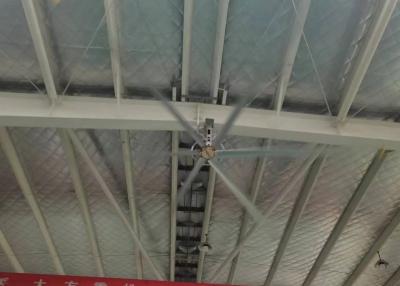 China 1.5kw PMSM Motor Al Mg Alloy Giant Ceiling Fans 380AC For Indoor Sports Space for sale