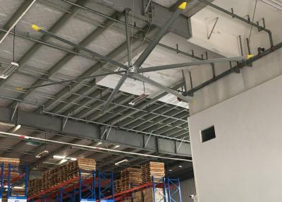 China Aluminum 1.5kw Motor Large Paddle Giant Ceiling Fans 380AC For Warehouse for sale