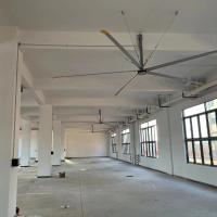 China 220V 1.5kw High Volume HVLS Industrial Ceiling Fans With Permanent Magnet Electric Motor for sale
